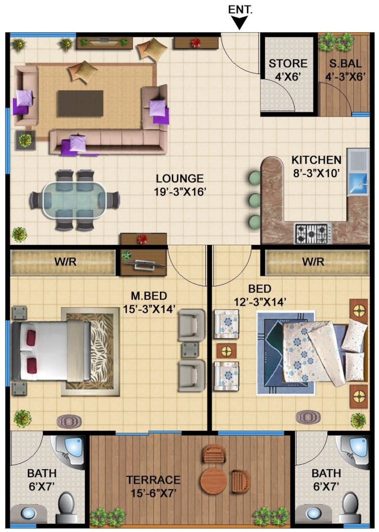 TYPE-A1 layout plan - INVEST IN PAKISTAN | Property & Real Estate